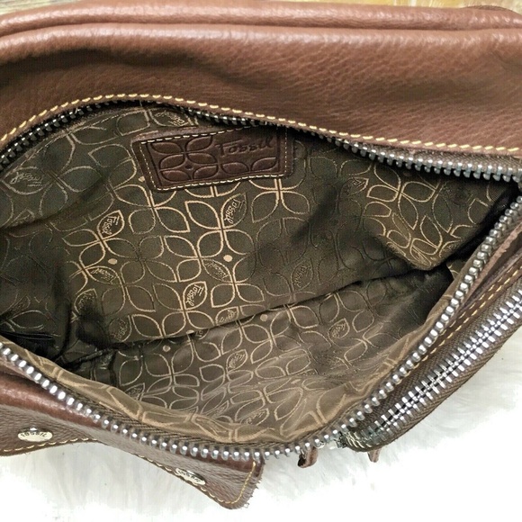 Fossil | Bags | Fossil Sutter Brown Leather Crossbody Purse Bag | Poshmark